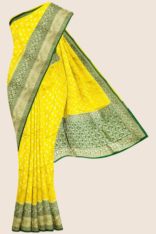 Soft Warm Silk Flower Butti Dark Green And Maroon Red Saree